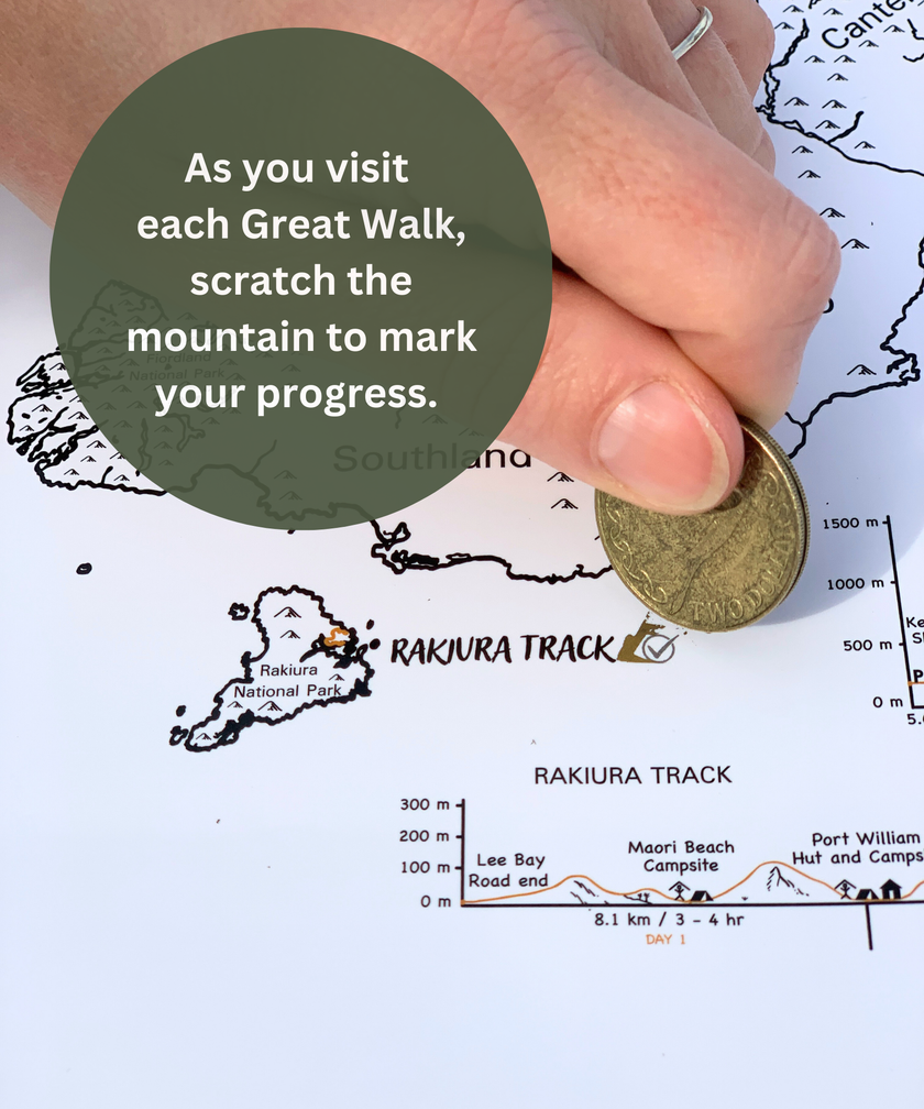 Great Walks Hike & Scratch Print | Hike Aotearoa – Hike Aotearoa