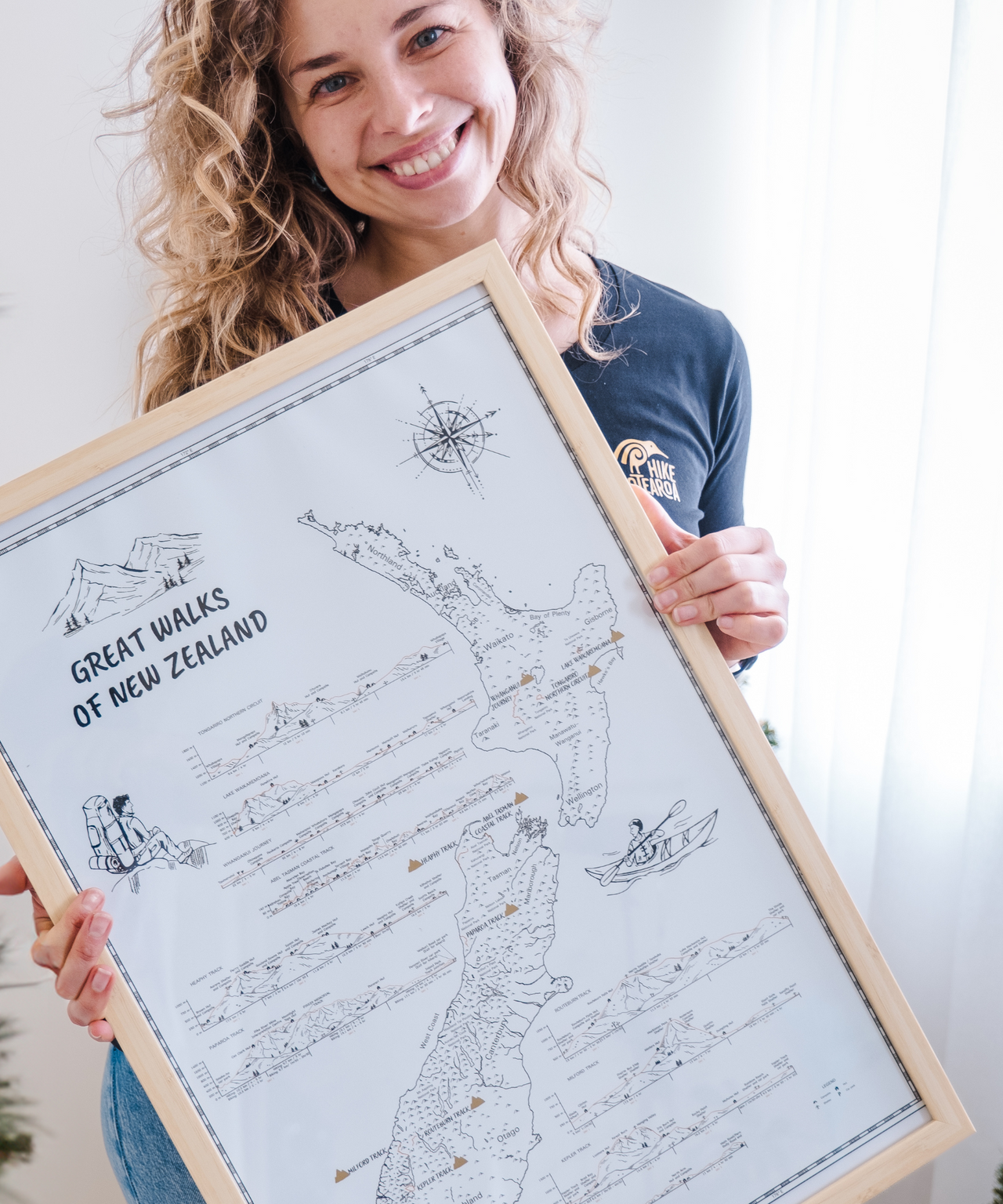 Great Walks Hike & Scratch Print | Hike Aotearoa – Hike Aotearoa