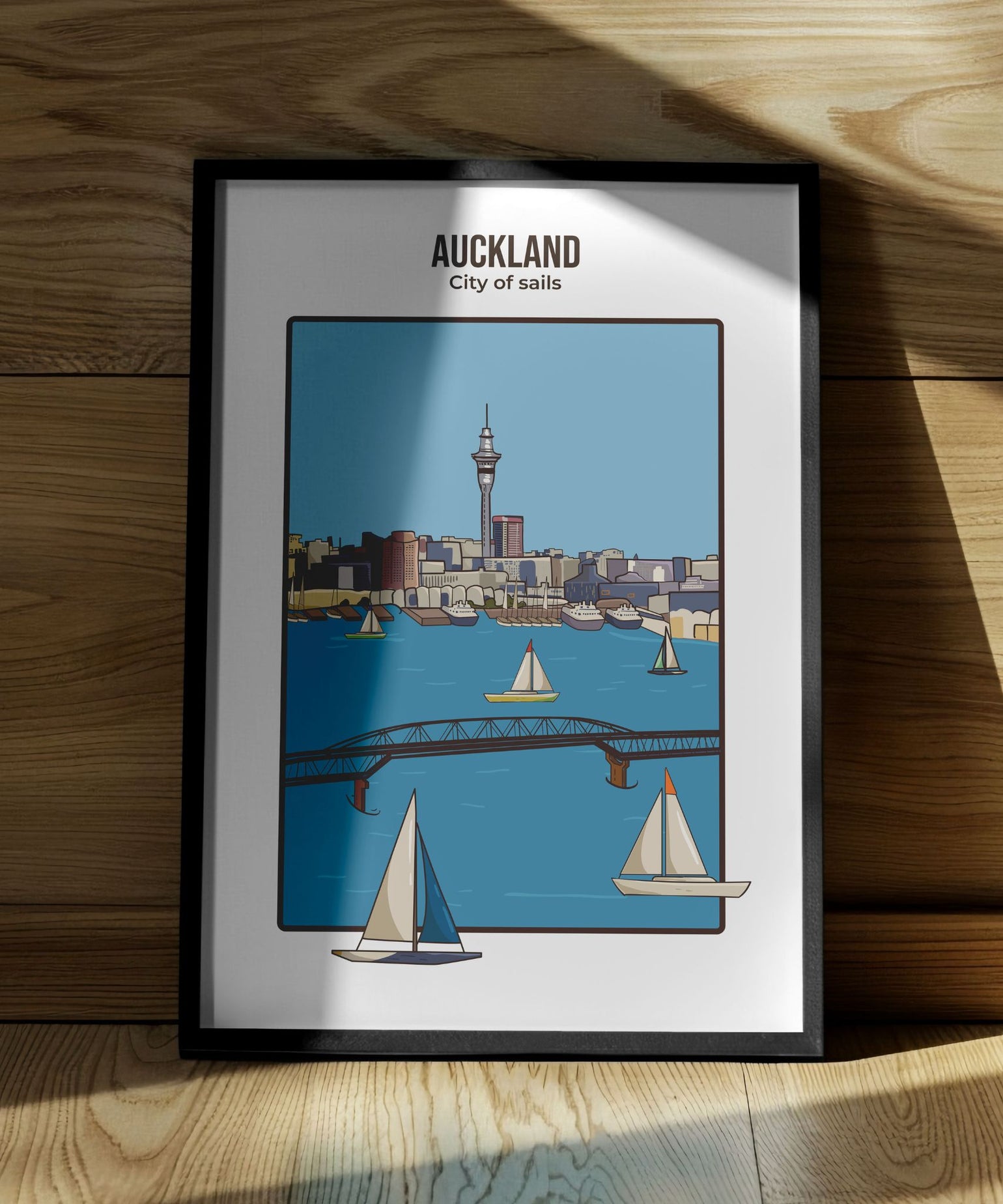 Auckland Print - City of Sails | Hike Aotearoa – Hike Aotearoa