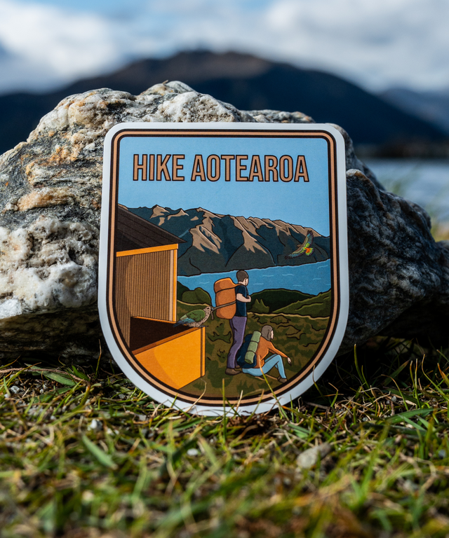 Hike Aotearoa Sticker - New Zealand's Best Stickers | Hike Aotearoa