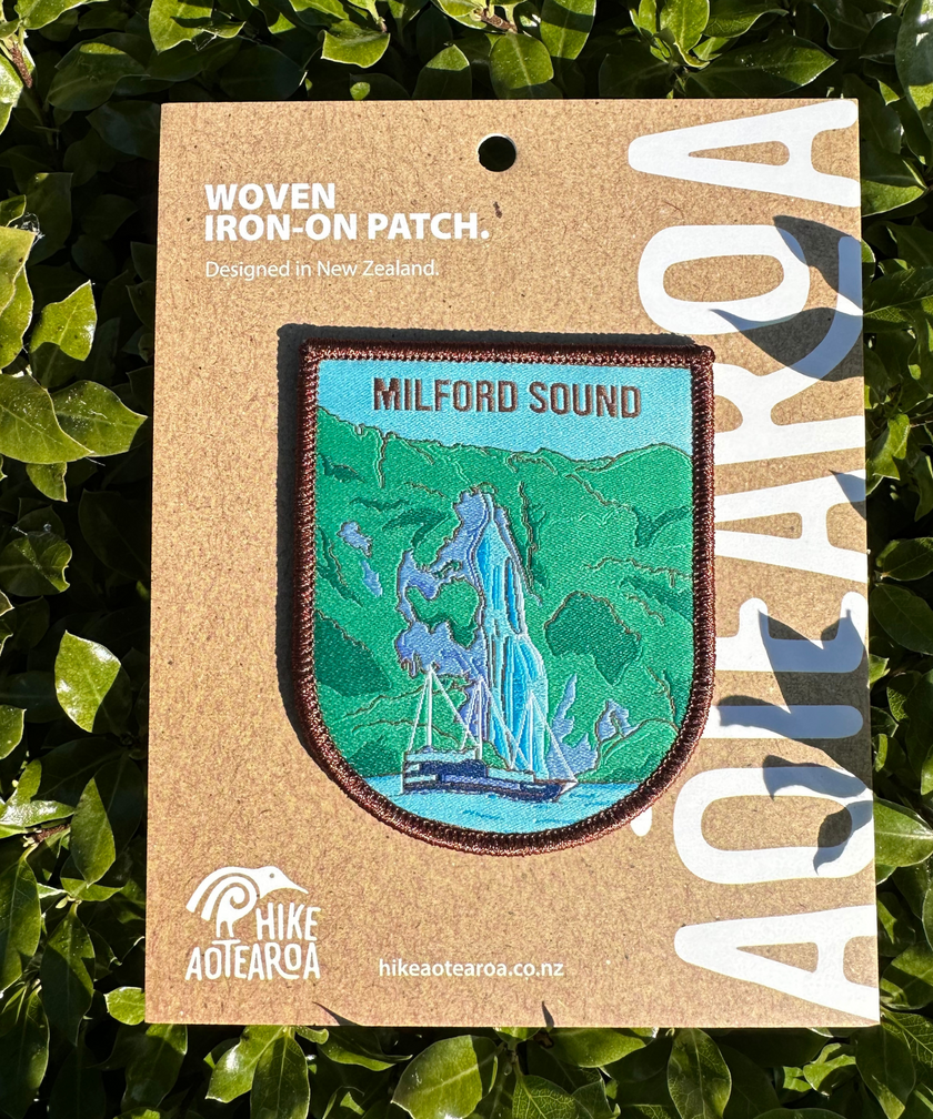Milford Sound Patch - New Zealand Iron-on Patches | Hike Aotearoa ...