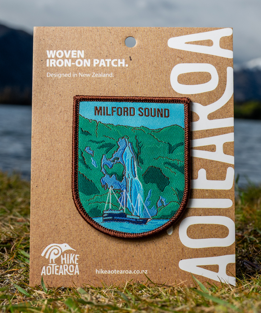 Milford Sound Patch - New Zealand Iron-on Patches | Hike Aotearoa ...