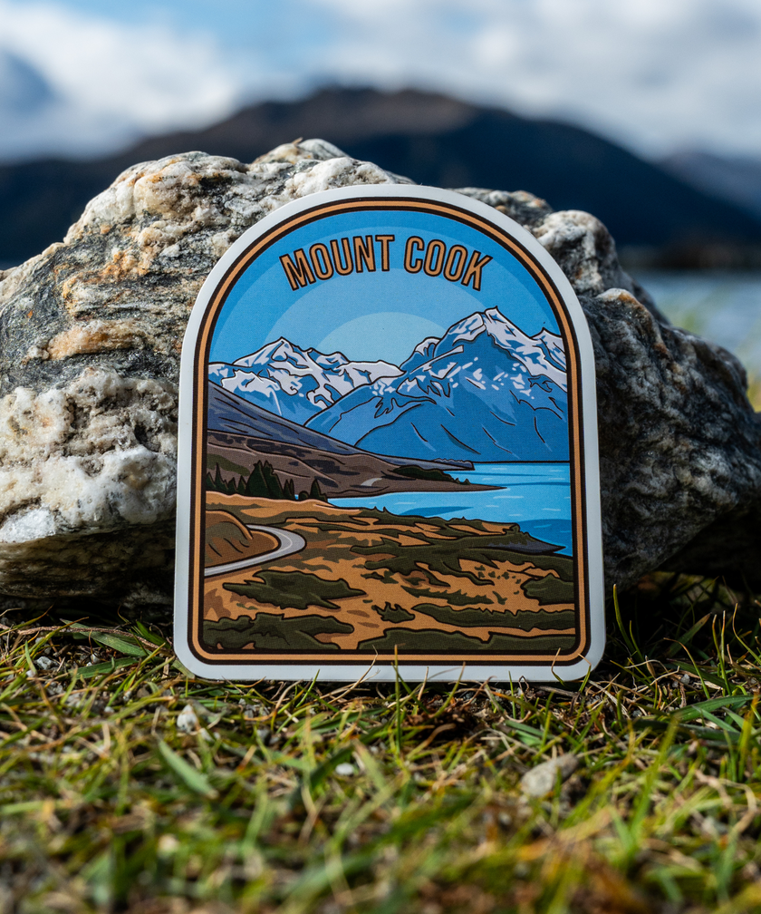 Mount Cook Sticker - New Zealand's Best Stickers | Hike Aotearoa – Hike ...