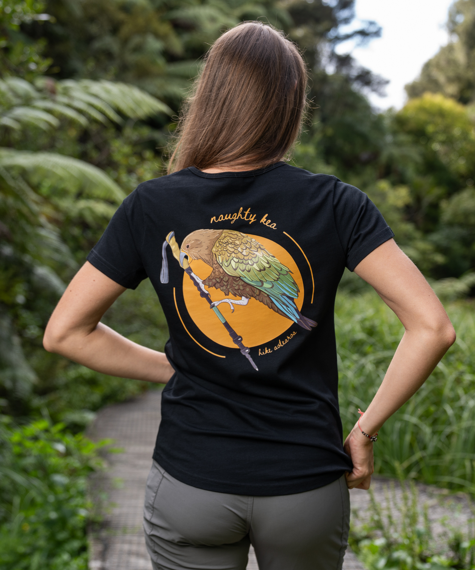 Naughty Kea Bird - Women's Tee | Hike Aotearoa – Hike Aotearoa
