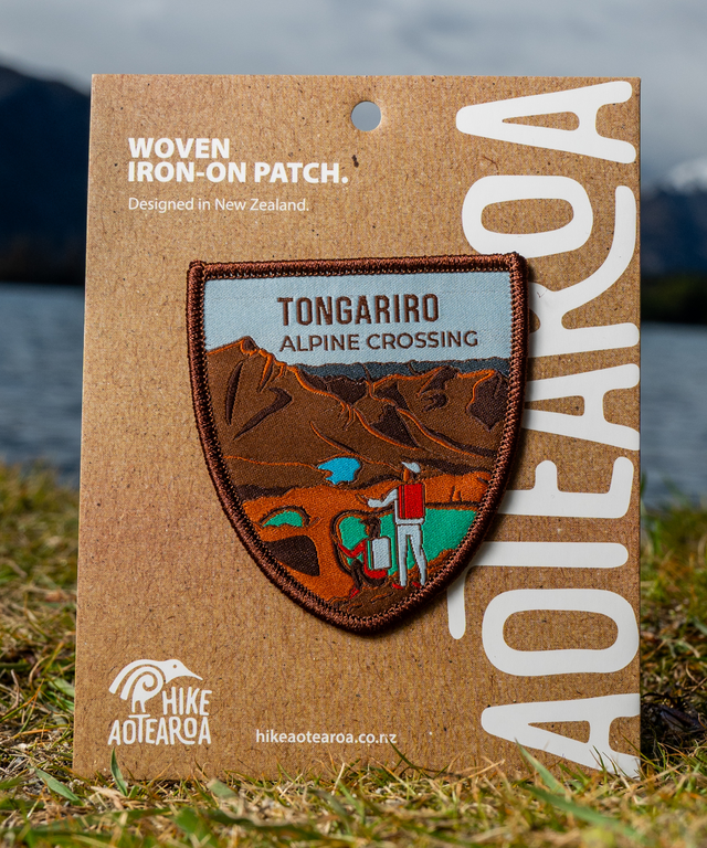 Tongariro Alpine Crossing Patch - NZ Iron-On Patch | Hike Aotearoa ...