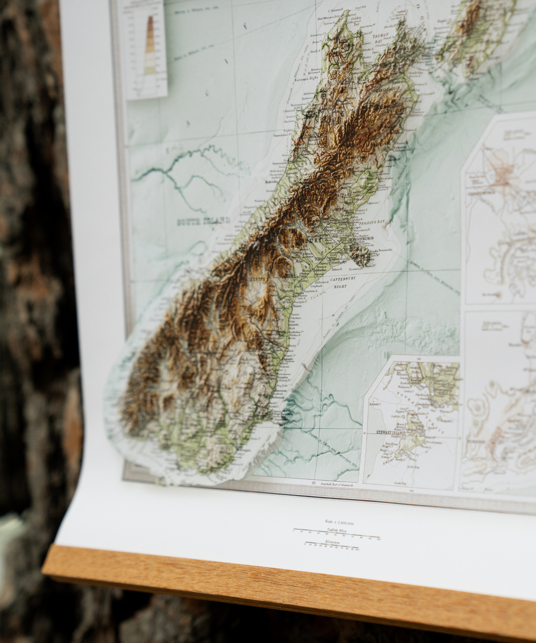 New Zealand Map - Reproduction of Vintage 1922 Atlas | Hike Aotearoa ...