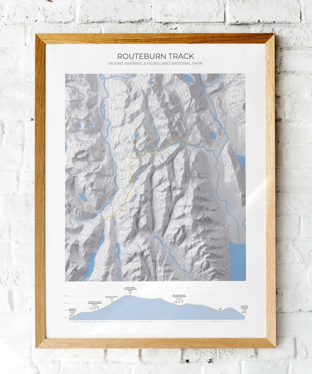 Routeburn Track Poster – Hike Aotearoa